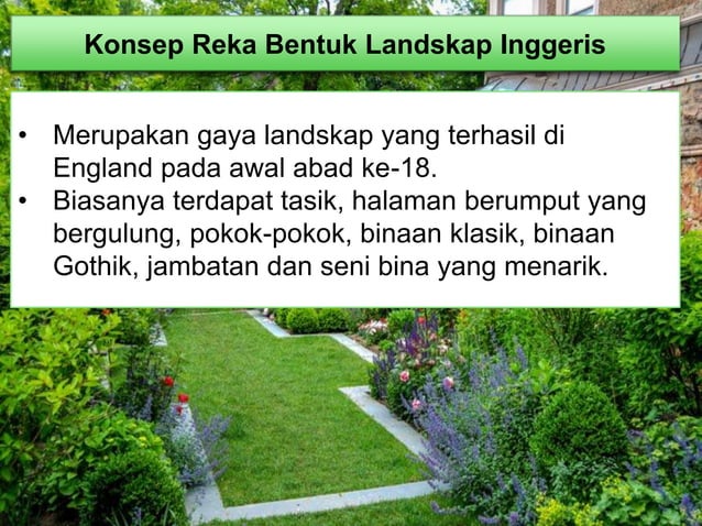 REKA BENTUK LANDSKAP PENDIDIKAN SENI VISUAL TINGKATAN 3 | PPTX