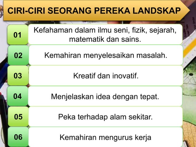 REKA BENTUK LANDSKAP PENDIDIKAN SENI VISUAL TINGKATAN 3 | PPTX