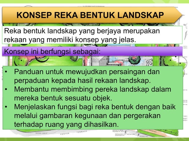 REKA BENTUK LANDSKAP PENDIDIKAN SENI VISUAL TINGKATAN 3 | PPTX