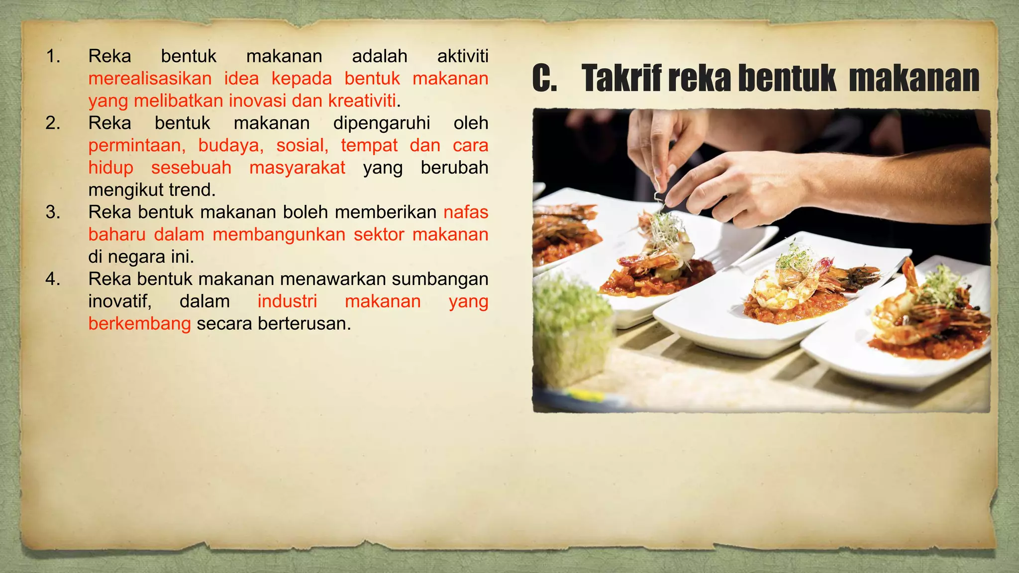 Reka bentuk makanan cikgu rajeswari | PPT