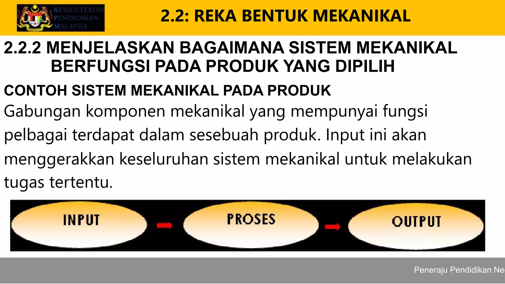 Reka bentuk mekanikal | PPTX