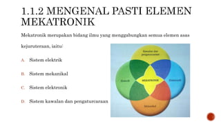 RBT Tingkatan 3 - Bab 1 - Reka Bentuk Mekatronik (Cikgu Ooi) | PPTX