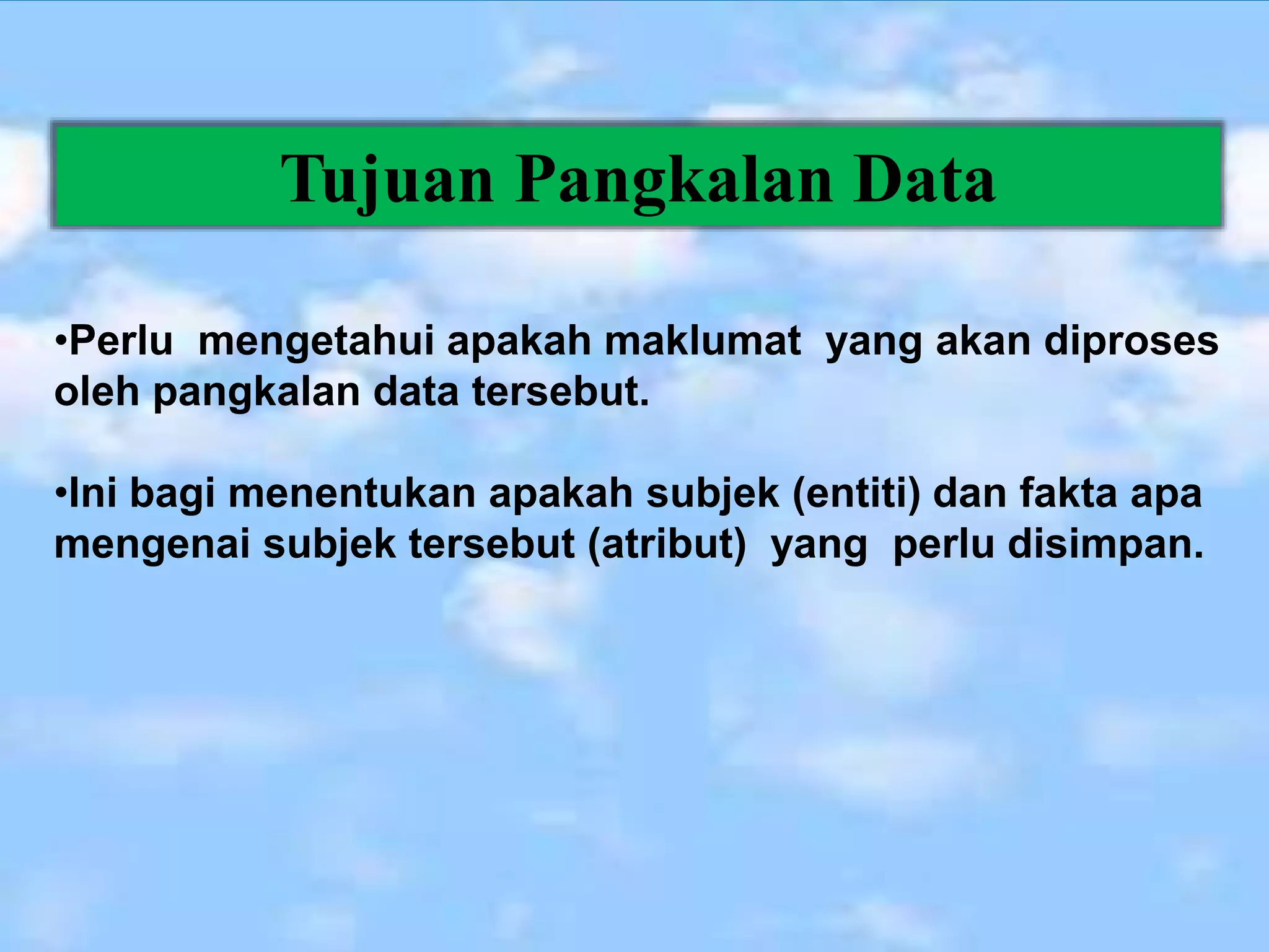 Reka bentuk pangkalan data | PPTX