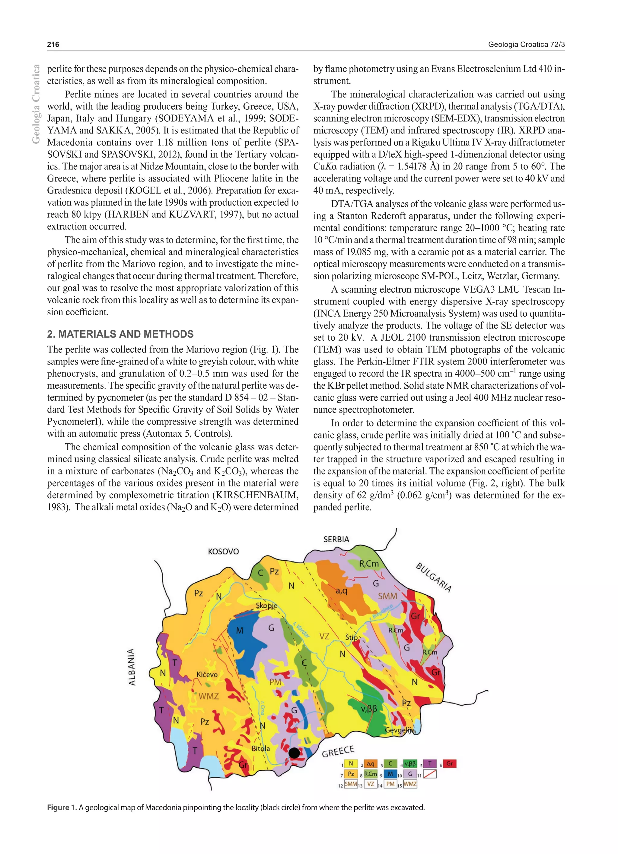 Chemical, mineralogical and structural features of native and expanded perlite | PDF