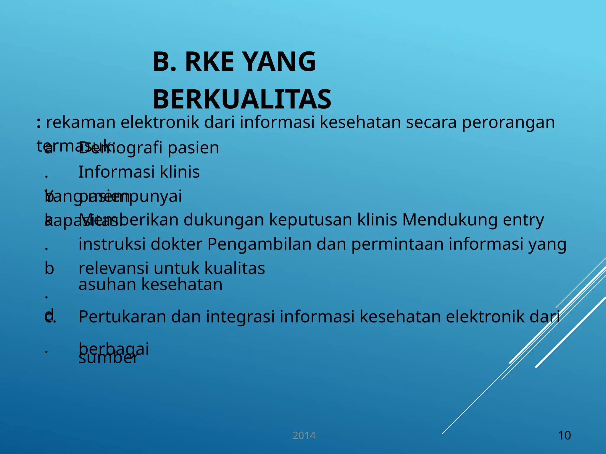 Rekam medis elektronik dalam pembelajaran mahasiswa kesehatan | PPTX