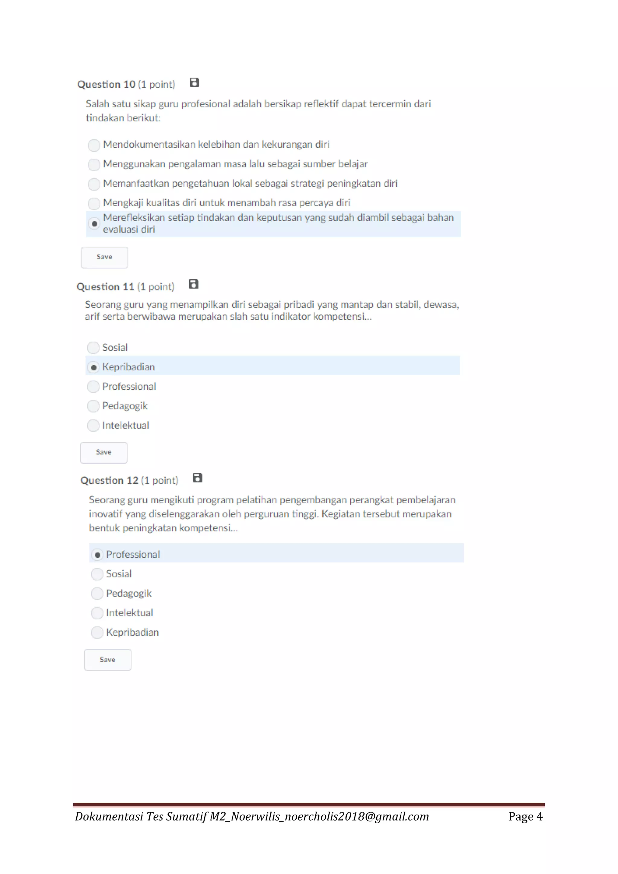 Rekap soal kompetensi pedagogi | PDF