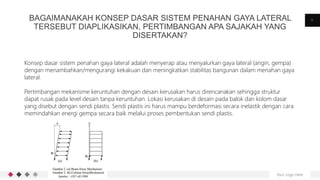 Rekayasa gempa - case 4 sistem penahan gempa | PPTX