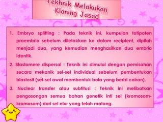 Rekayasa genetika hewan | PPT