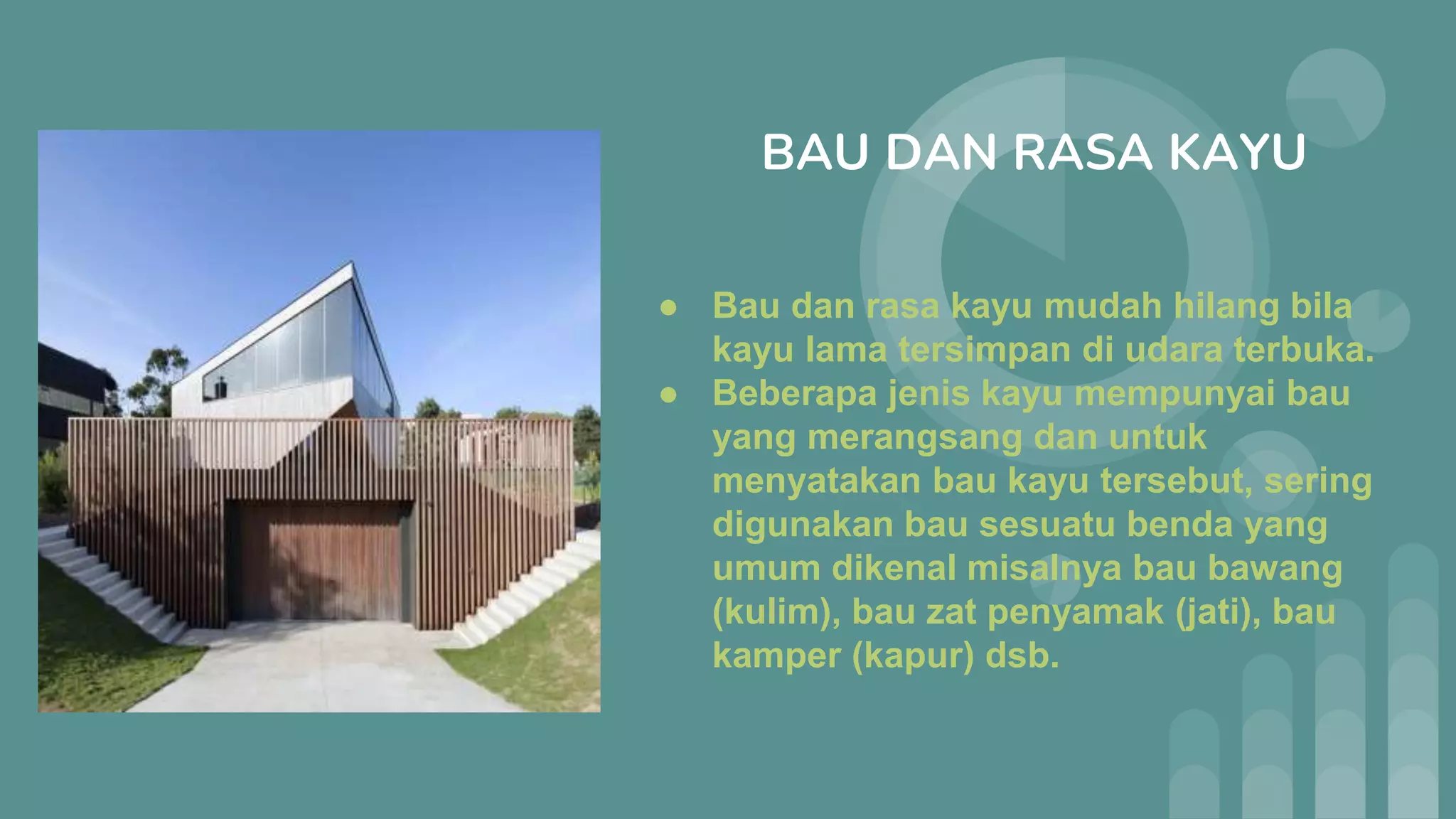 KARAKTERISTIK DAN SIFAT KAYU - KONSTRUKSI BANGUNAN | PPTX