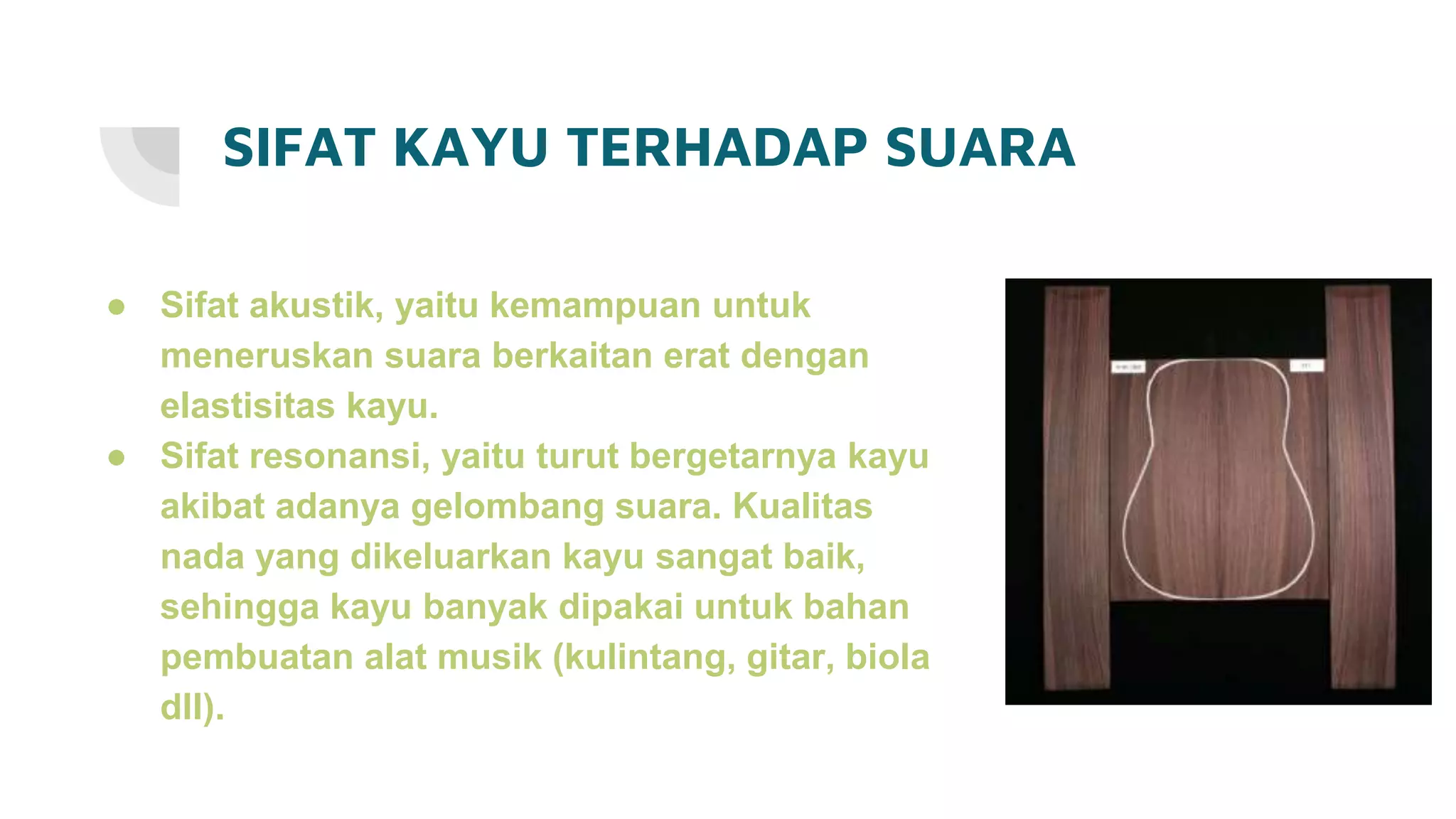 KARAKTERISTIK DAN SIFAT KAYU - KONSTRUKSI BANGUNAN | PPTX