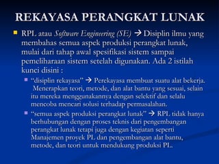Rekayasa perangkat lunak | PPT