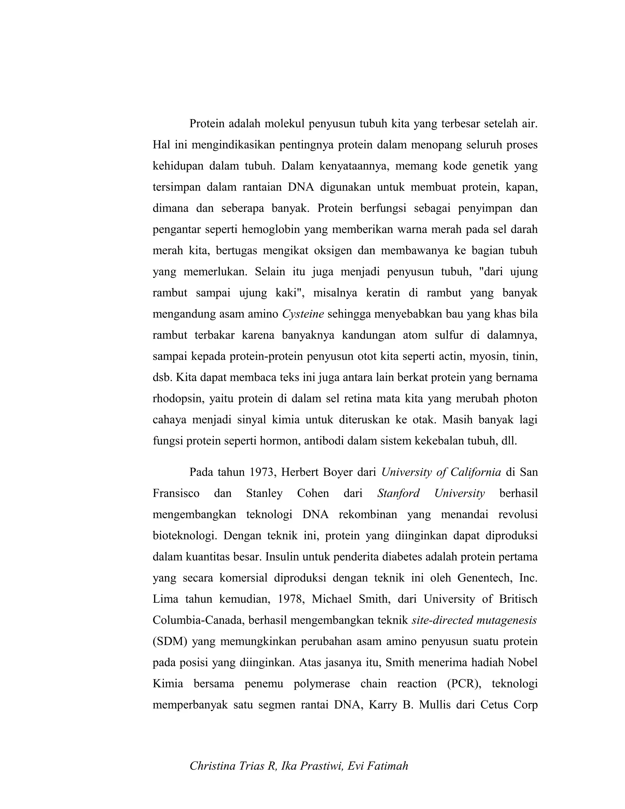 Rekayasa protein | DOC