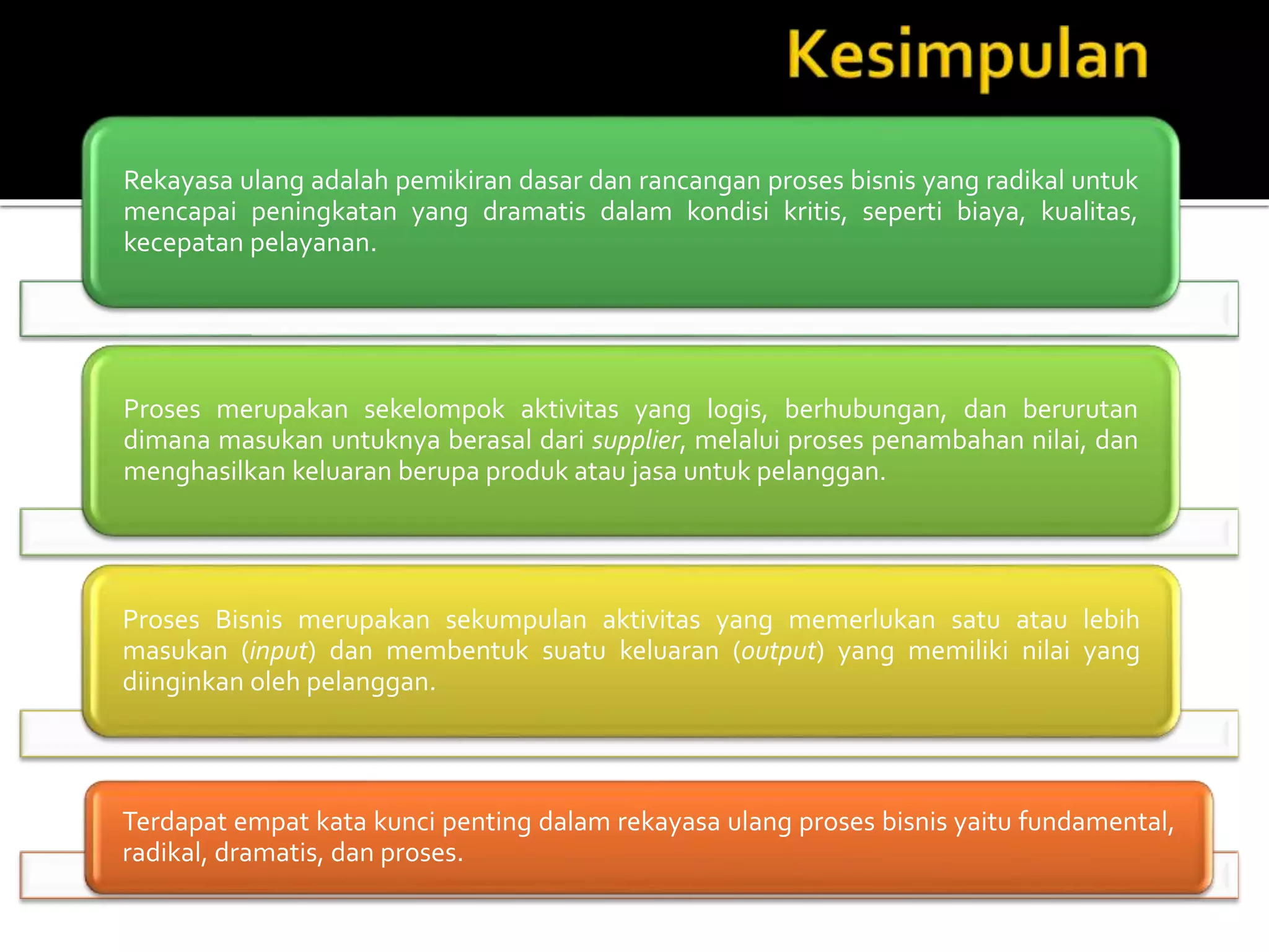 Rekayasa ulang proses bisnis | PPTX