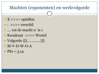 Rekenen hoofdstuk 5 | PPT