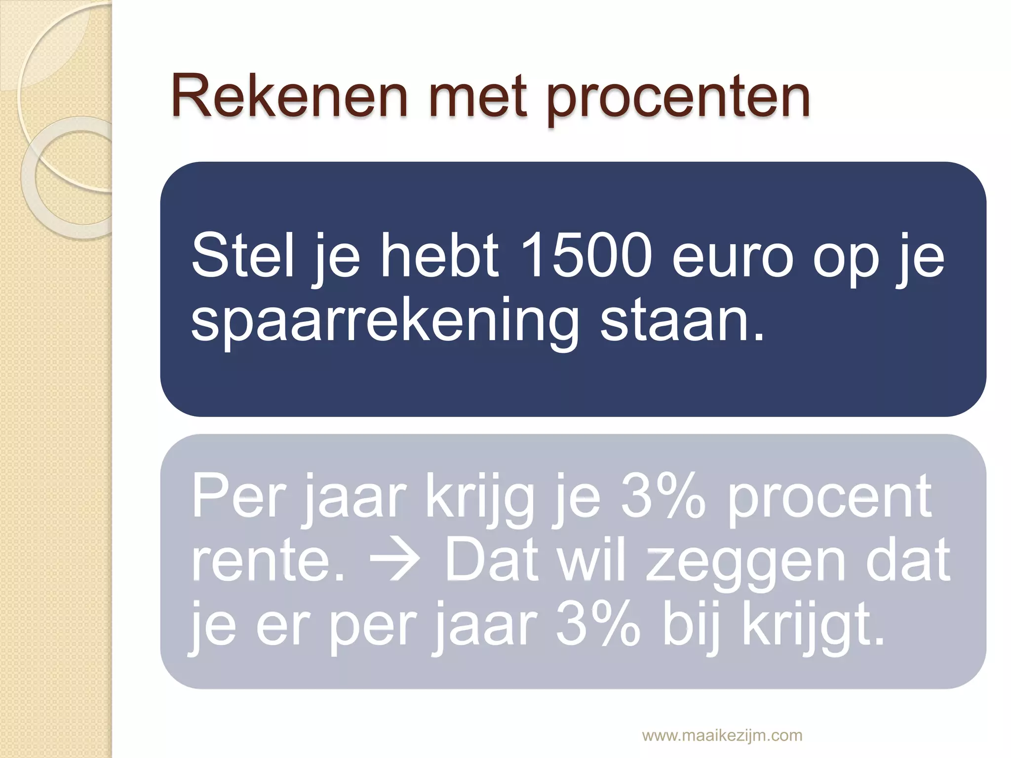 Rekenen met procenten | PPTX