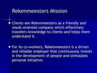 Rekenmeesters In English | PPT
