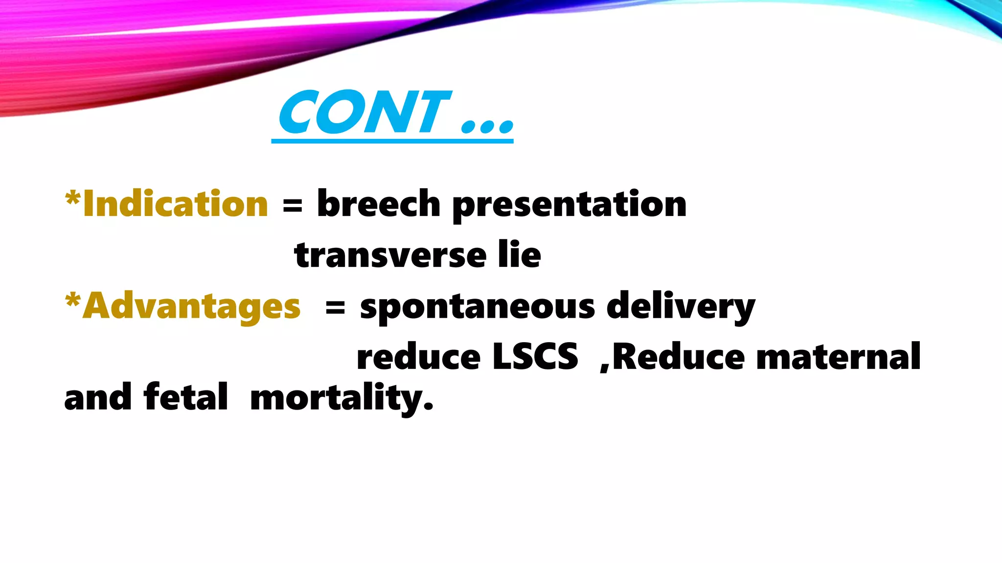 breech presentation | PPTX