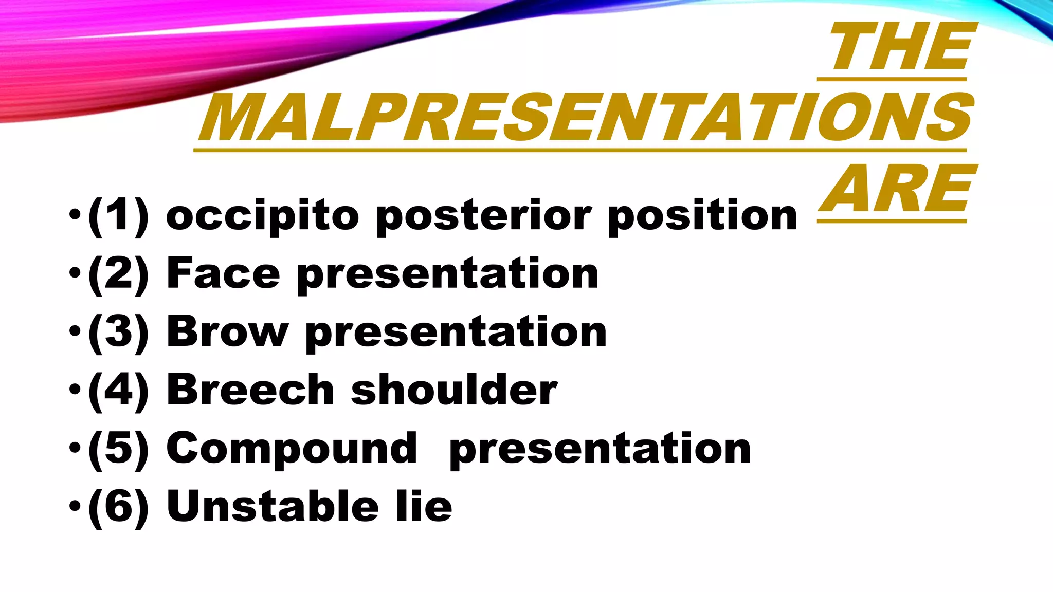 breech presentation | PPTX