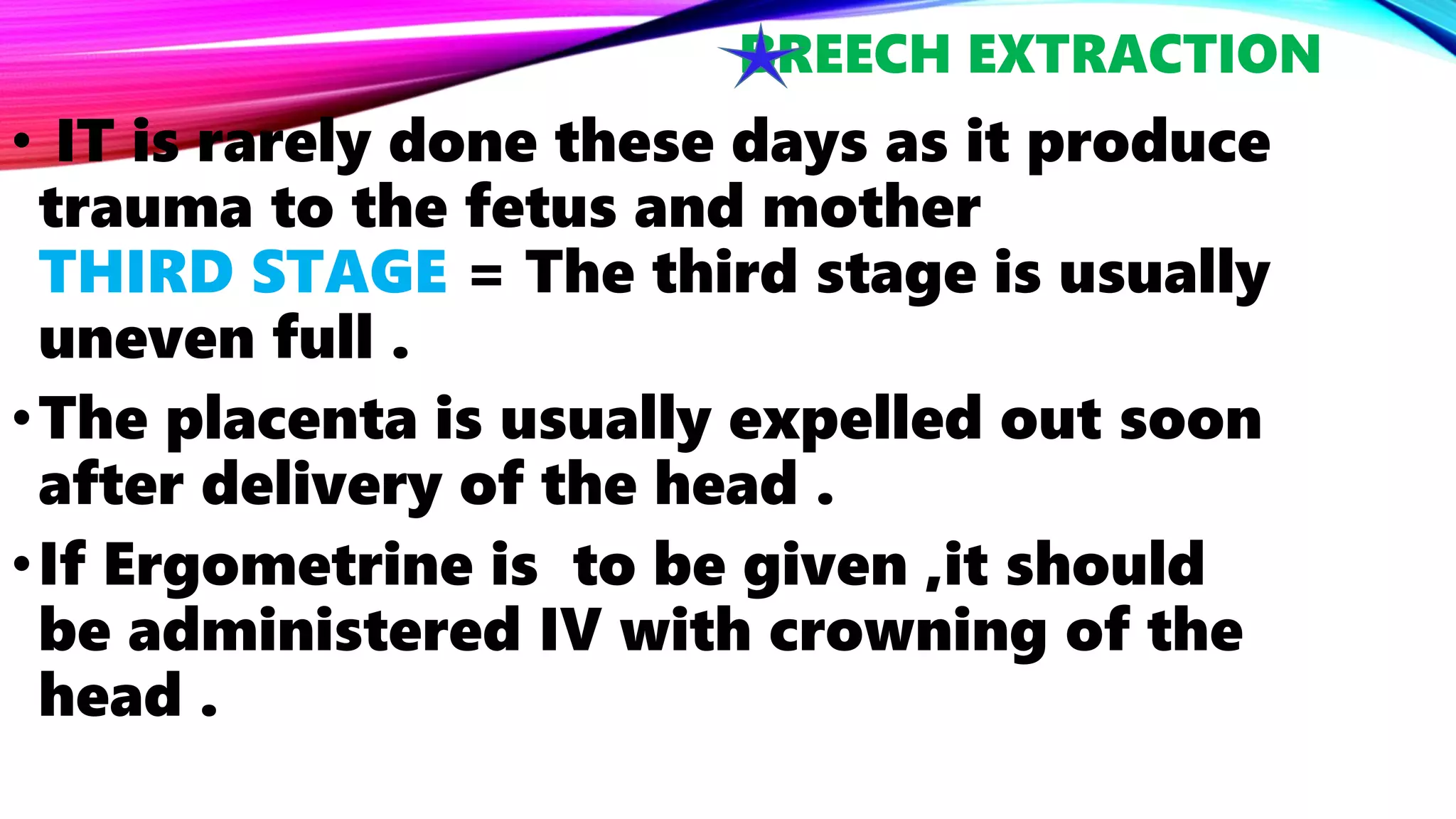 breech presentation | PPTX