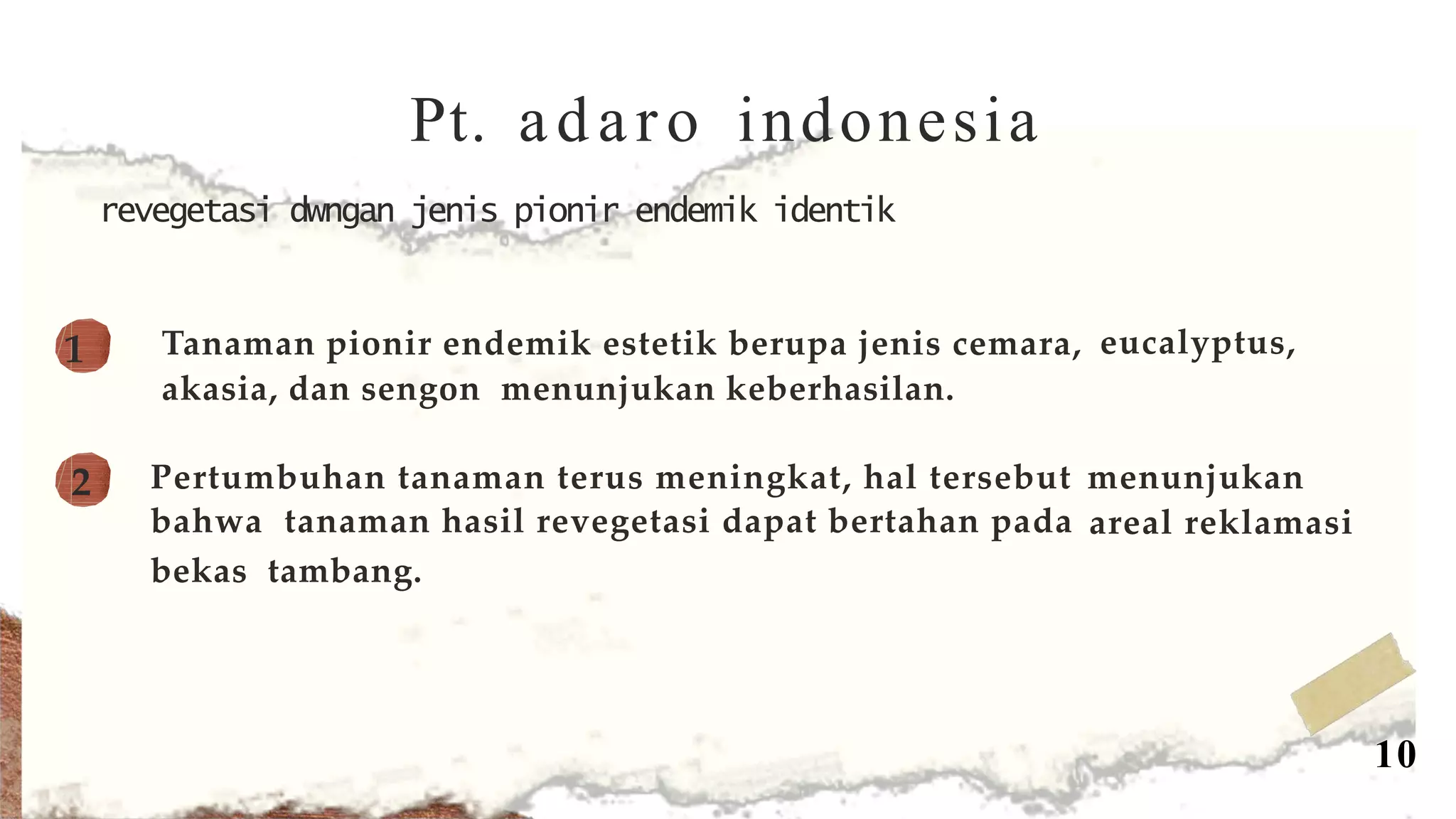 Revegetasi Lahan Bekas Tambang Batubara | PPTX