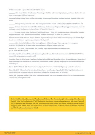 Kepatuhan Penempatan Dana Jaminan Reklamasi dan Pascatambang di Indonesia | PDF