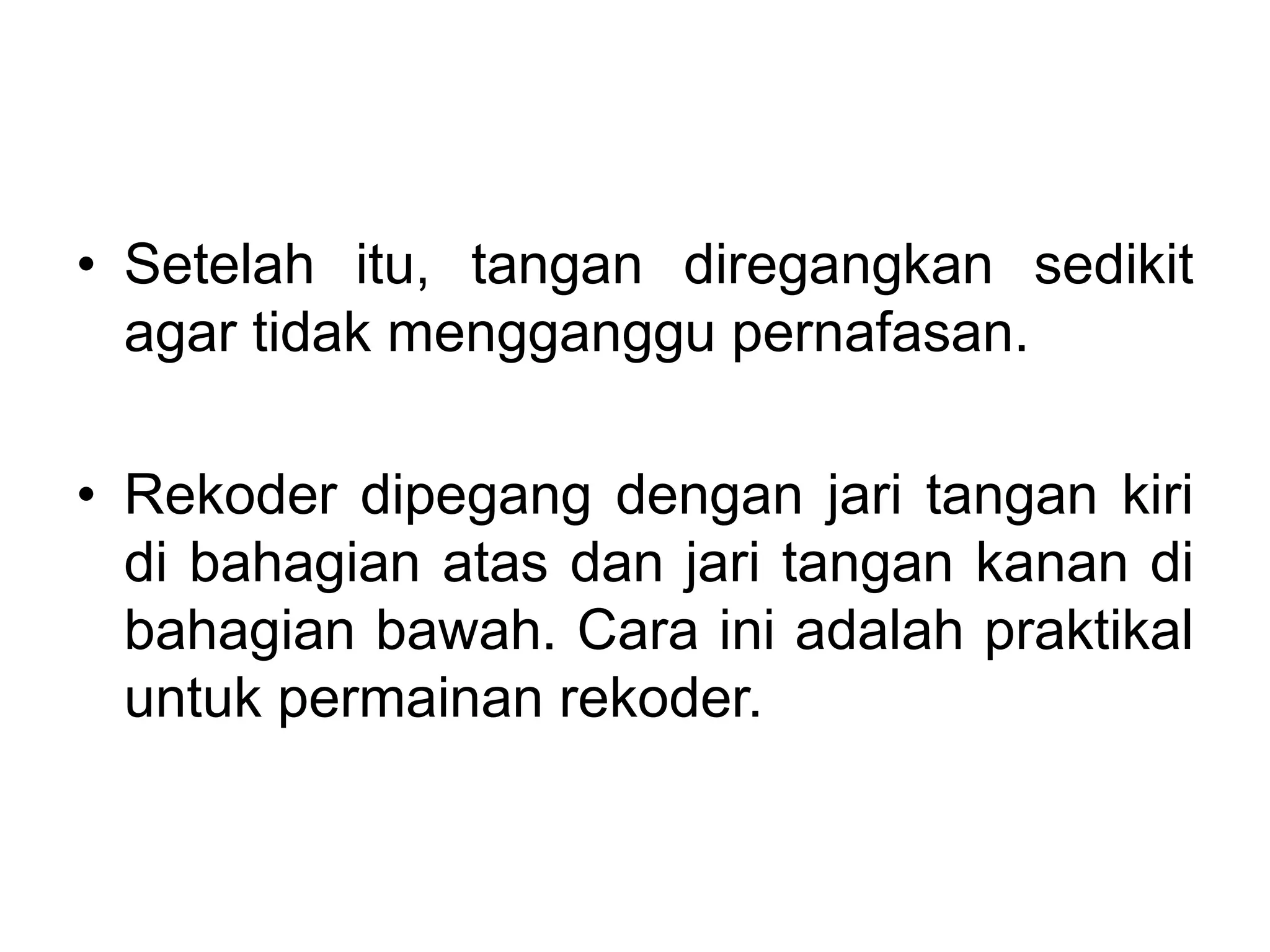 Teknik Bermain Rekoder | PPTX