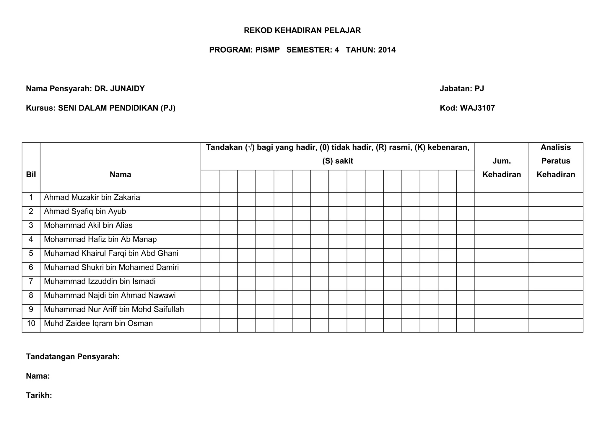 REKOD KEHADIRAN SDP - Copy.docx