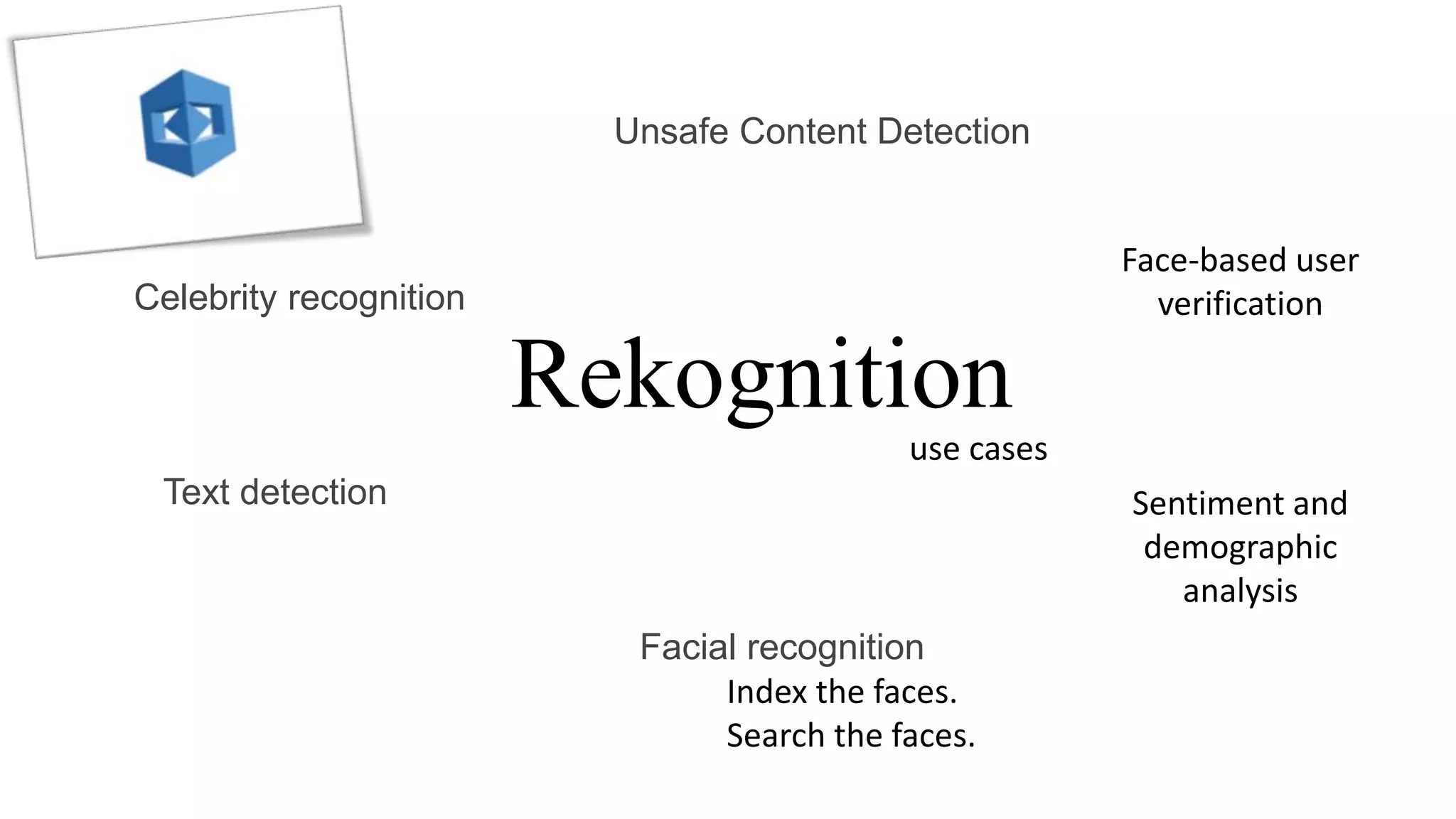 AWS Rekognition intro and practical approach for biginners | PPT