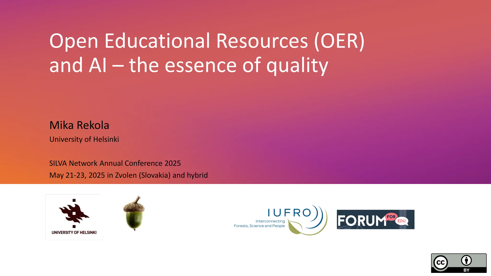 Open Educational Resources (OER) and AI – the essence of quality | PDF