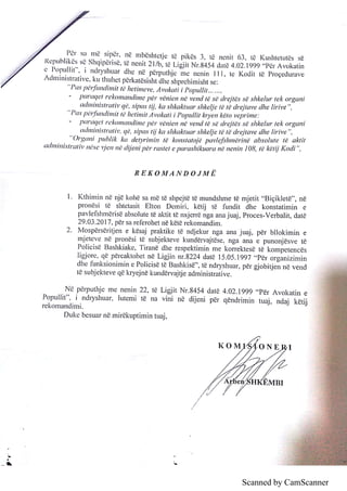 Rekomandim Avokati i Popullit | PDF