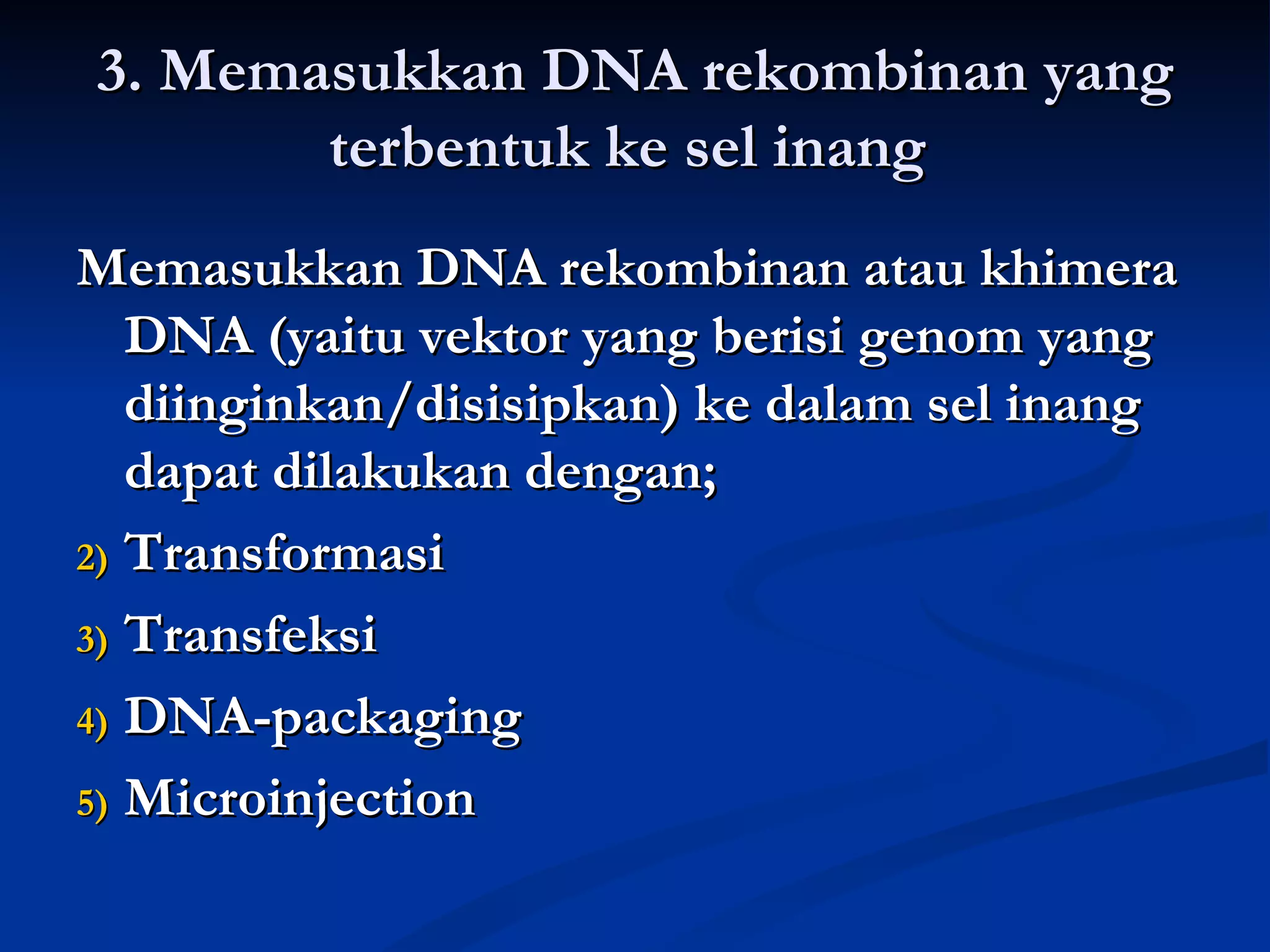 Rekombinasi Genetik | PPT