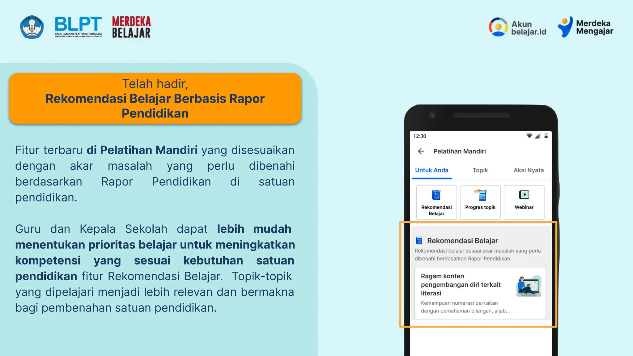 rekomendasi belajar platform Merdeka Mengajar | PPT