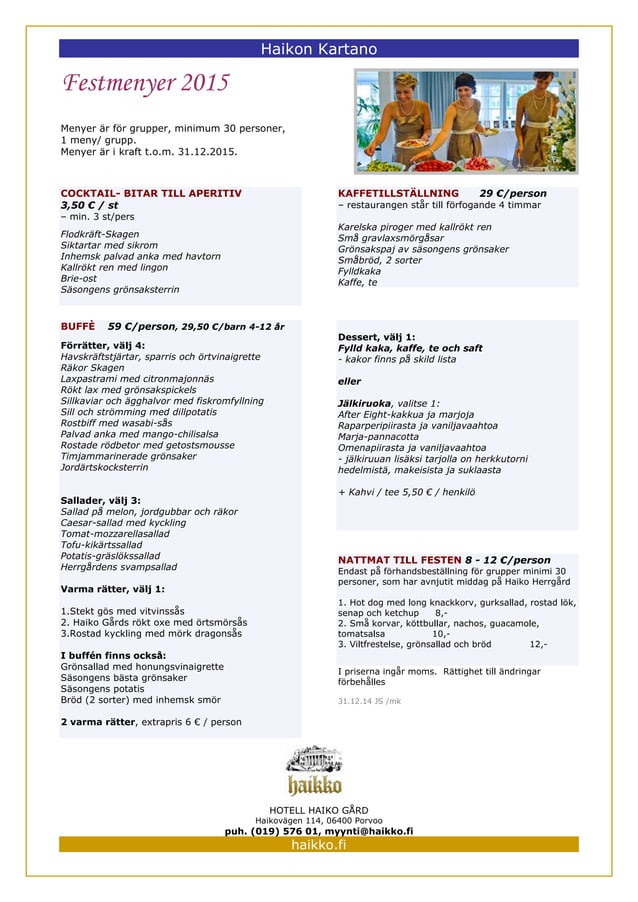 Fest menyer | PDF