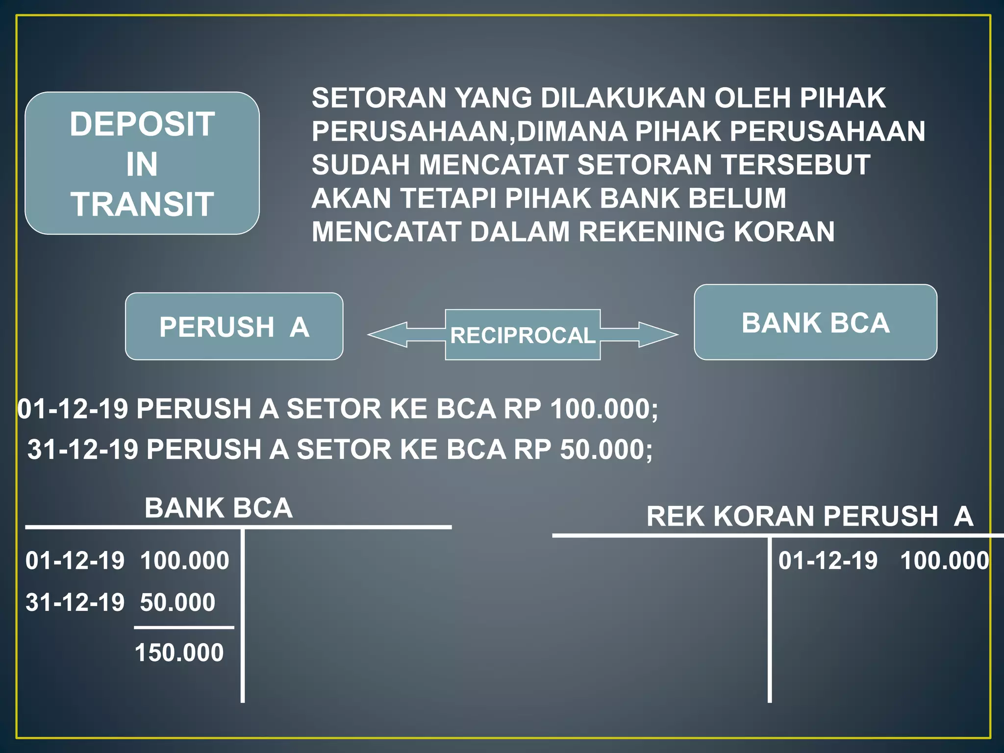 Rekonsiliasi bank | PPT