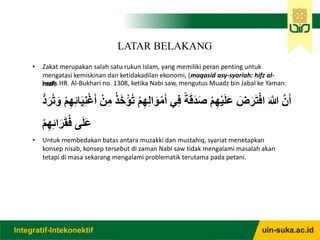 REKONSTRUKSI NISAB ZAKAT PERTANIAN DALAM PERSPEKTIF HADIS.pptx