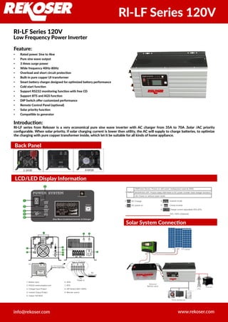 Rekoser Inverters Catalog | PDF
