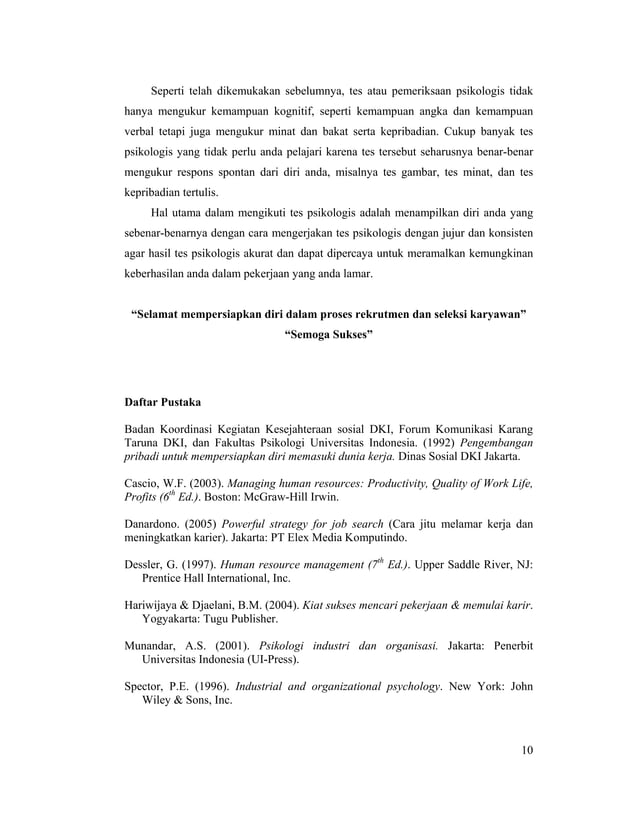 Rekrutmen dan seleksi | PDF