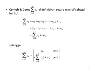 Rekursi dan Relasi Rekurens Kelas 11 Sains Tek.pptx