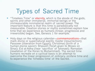 Rel 207 sacred space and sacred time | PDF