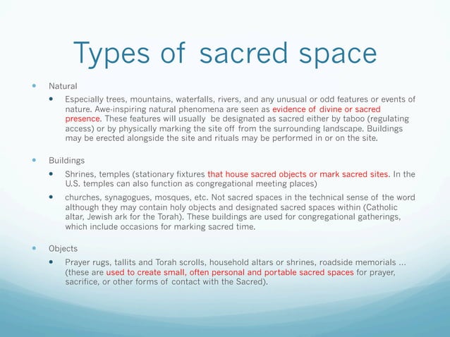 Rel 207 sacred space and sacred time | PDF