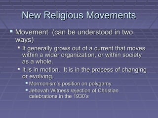 Rel 101 new religious movements | PPT