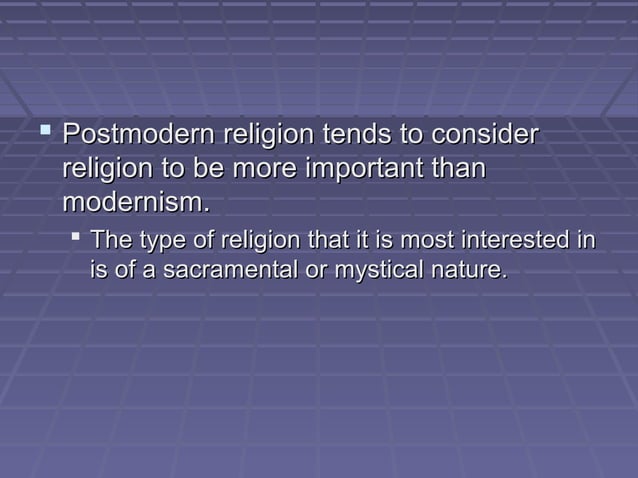 Rel 101 secular humanism and postmodernism | PPT | Atheism | Religion ...