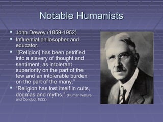 Rel 101 secular humanism and postmodernism | PPT