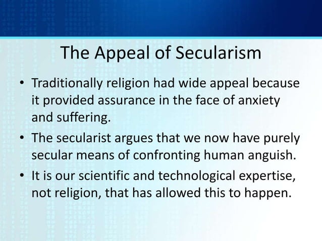 Rel 101 secularism | PPTX
