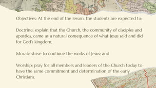 ORIGIN OF THE CHURCH (Christ calls and forms the Apostles | PDF ...