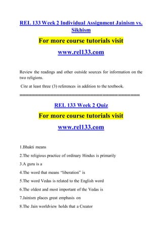 REL 133 Wonderful Education--rel133.com