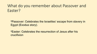RE to compare the symbolism of Passover and Easter | PPT