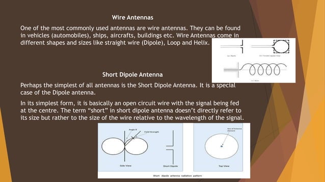 RADIO ENGINEERING Week 9 Lecture 9 various types of antenna | PPT