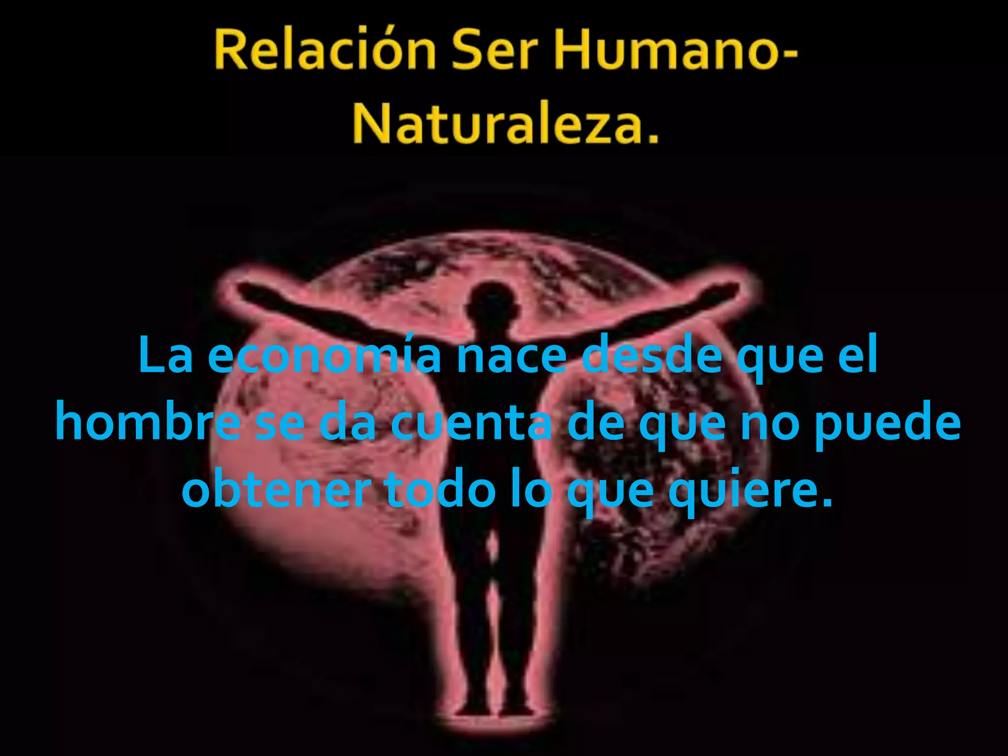Relación Ser Humano Naturaleza Ppt