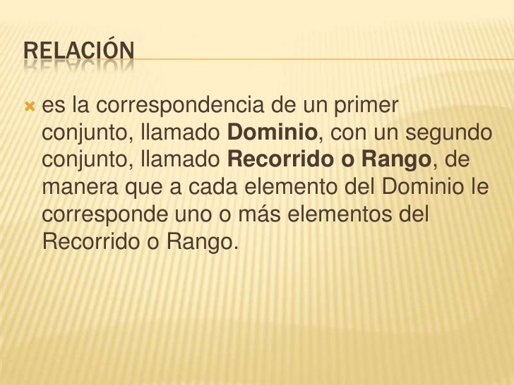 Relacion
